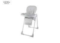 China Portable Baby Feeding High Chair 6 Heights 3 Position Footplate 5 Point Harness for sale