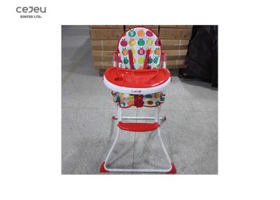 China Baby Feeding High Chair 120x18x81cm Double Tray 47x28mm 5kg Capacity for sale