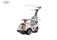 China 3C Certified Kids Push Along Car with Canopy Bebe Sound Music Storage 89x44.5x84cm for sale