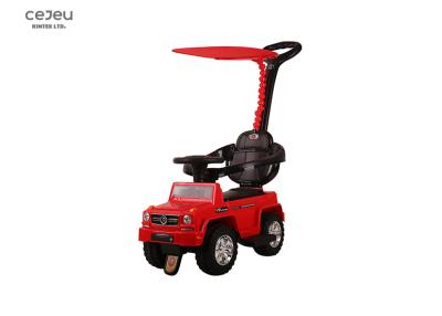 China EN71 Certified Childs Push Along Car 95x44x91cm Hand Push Car with Music Lights Storage Under Seat for sale