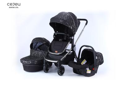 China Lightweight 3-in-1 Compact Folding Stroller 51x24x69cm 10.9kg Aluminum Frame for sale