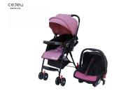 China PP Handle Umbrella Fold Pushchair 5 Inch 6 Wheels 5 Point Harness Baby Stroller for sale