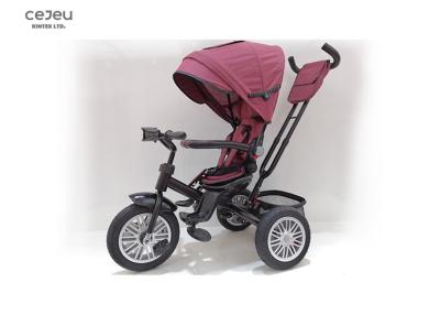China Inflatable Wheels Purple Tricycle Stroller Bike 12KG EN71 Certified for sale
