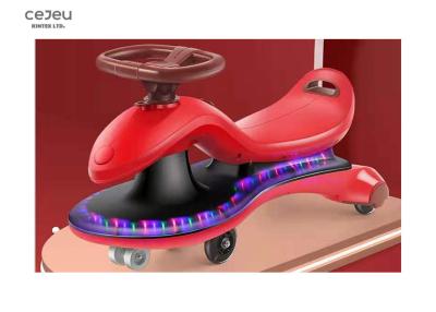 China Flashing Kids Swing Car with Steering Universal Wheels 18kg Capacity for sale