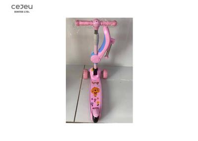 China 2 in 1 Kids Kick Scooter with Adjustable Seat Ages 3-8 Pink 67x55x48cm for sale