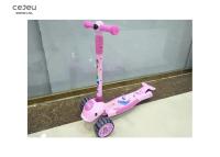 China Kids 3 Wheel Kick Scooter for Ages 3-8 with 120mm PU Flashing Wheels and 3 Position Adjustable Handle for sale