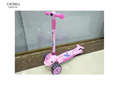China Kids 3 Wheel Kick Scooter for Ages 3-8 with 120mm PU Flashing Wheels and 3 Position Adjustable Handle for sale
