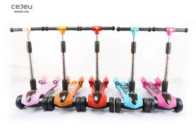 China Music Bluetooth Baby Kick Scooter with Luminous PU Wheels Folding Spray Scooter 100kg Load for sale