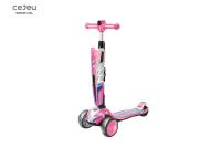 China Adjustable Height Kids Kick Scooter 3 Wheels PU Flash Wheels 22kg Capacity for sale