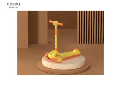 China 3D Light Music PU Flash Baby Kick Scooter 18kg Capacity Toddler Steer for sale