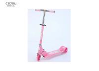 China Folding 3 Wheel Flash Kids Kick Scooter 81x38x60cm for Ages 3-8 for sale