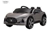 China 6V 4.5A Battery Powered Kids Electric Ride On Car with Leather Seat Bugatti Divo Style for sale
