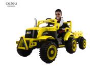 China Kids Ride On Tractor with Trailer 12V7AH Battery 550 Motor Pedal Operated for sale