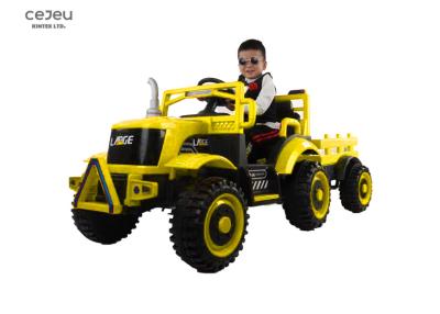 China Kids Ride On Tractor with Trailer 12V7AH Battery 550 Motor Pedal Operated for sale