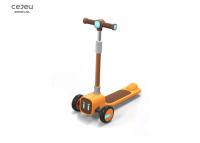 China Lightweight 3 Wheel Kids Scooter Ages 3-8 Height Adjustable 60x31x77cm for sale