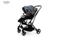 China Lightweight Compact Stroller with Upgraded Wheels One Hand Foldable 25kg Capacity for sale