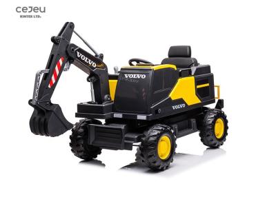 China Kids Ride On Excavator 12V Battery Powered Toy Engineering Vehicle with Music and Lights for sale