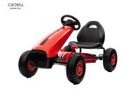 China Kids Go Kart with Gear Stick Handbrake 122cm Steel Frame for Ages 3-8 for sale