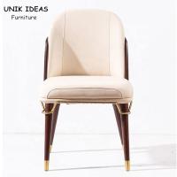 China Italian Luxury Metal Frame Dining Chair 46x50x87cm Napa Leather for sale