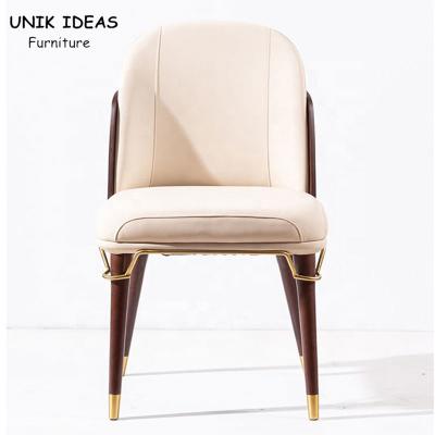 China Italian Luxury Metal Frame Dining Chair 46x50x87cm Napa Leather for sale