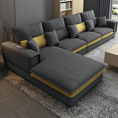 China Luxury Fabric Corner Sectional Sofa Set 180x318x90CM Living Room Furniture for sale