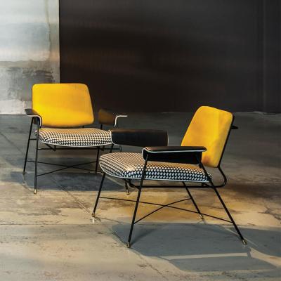 China Industrial Style Elegant Armchair 71x72x71 cm PU Leather Fabric Living Room Chair for sale