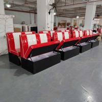 China 1950s Retro American Restaurant Fast Food Booth Seating Long Sofa 1200mm Customizable for sale