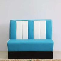 China Commercial Restaurant Dining Booth Seating 1950s America Design Pu Leather 2 Seater W120cm for sale