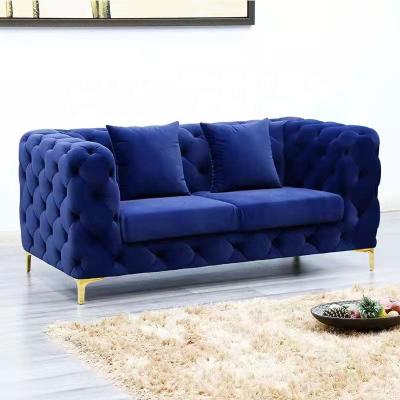 China Navy Velvet Three Seat Night Club Lounge Sofa Booth Custom Size 50kg for sale