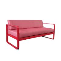 China Outdoor Rattan Wicker 2 Seater Garden Patio Sofa Set Aluminum Frame 2 Seat Beach for sale