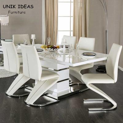 China MDF Extendable Dining Table Set 6 / 8 Seat For Modern Apartment for sale
