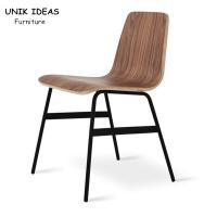 China Nordic Metal Bentwood Dining Chair Plywood Seat Restaurant Cafe Furniture for sale