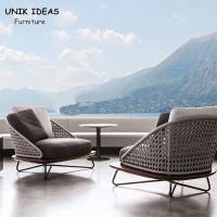 China Waterproof Outdoor Lounge Garden Sofa Set 3-Seater PE Rattan Aluminum Frame for sale