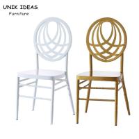 China Metal Chiavari Chair with Cushion 40x40x92cm for Wedding Banquet Event for sale