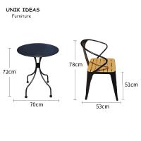 China Aluminum PE Rattan Bistro Chair Set Outdoor Garden Patio Furniture 2 Seats for sale
