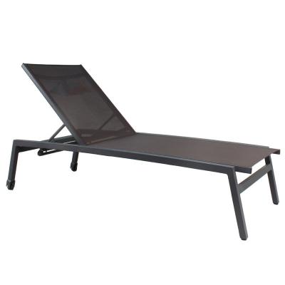 China Aluminum Swimming Pool Chaise Lounge Outdoor Sun Lounger Beach Daybed Leisure Furniture for sale