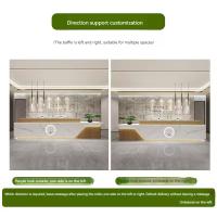 China Modern LED Light Wood Bar Counter Custom Size Restaurant Furniture with Plywood MDF for sale