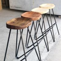 China Industrial Metal Wood Bar Table and Chairs Set Customizable Height High Stools for Bar Furniture for sale