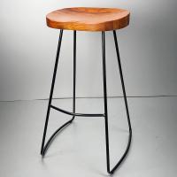 China Industrial Metal Wood Bar Table and Chairs Set Customizable Height High Stools for Bar Furniture for sale