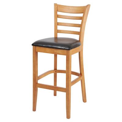China Vintage Tractor Bar Stool 65cm Solid Wood Retro Industrial Dining Chair for Restaurant Cafe for sale