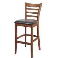 China Vintage Tractor Bar Stool 65cm Solid Wood Retro Industrial Dining Chair for Restaurant Cafe for sale