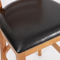China Vintage Tractor Bar Stool 65cm Solid Wood Retro Industrial Dining Chair for Restaurant Cafe for sale