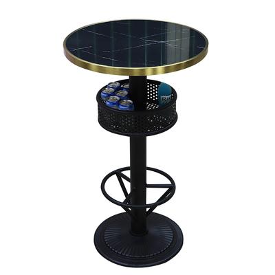 China Wholesale Rectangle Metal Wood Bar Counter for Home Restaurant 120cm for sale