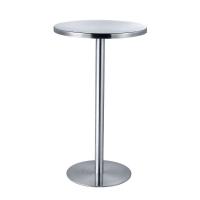 China Industrial Outdoor Bistro Stainless Steel KTV Chair and SH60cm Bar Table Set for sale