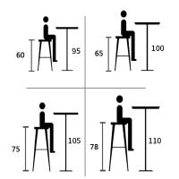 China Industrial Outdoor Bistro Stainless Steel KTV Chair and SH60cm Bar Table Set for sale