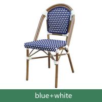 China Outdoor Patio French Style Rattan Bistro Chair Paris Cafe Seating 85cm Height for sale