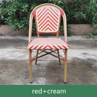 China Outdoor Patio French Style Rattan Bistro Chair Paris Cafe Seating 85cm Height for sale