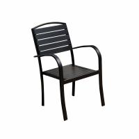 China WPC Aluminum Outdoor Dining Table and Chairs Set 60cm 80cm Custom Patio Furniture for sale