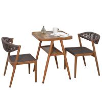 China Rattan Garden Table and Chairs Set 60x60x75cm Indoor Outdoor Space Saving Furniture for sale