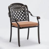China Cast Aluminum Patio Dining Set 62x65x89 cm Outdoor Garden Table and Chairs for Cafe for sale